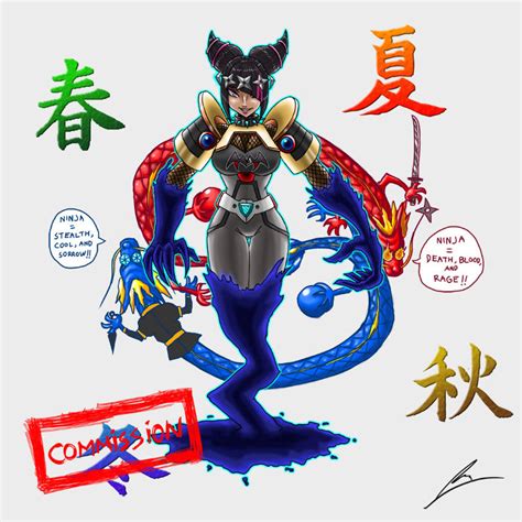 Commission Juri And Shadows Fusion By Borockman On Deviantart