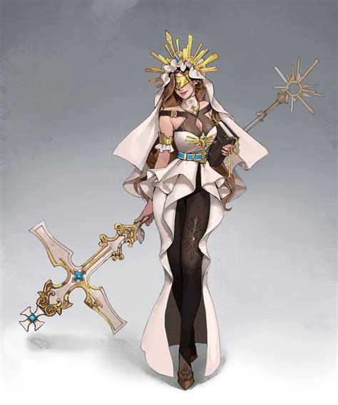 Artstation Game Concept Art Priest Choe Yera Fantasy Character