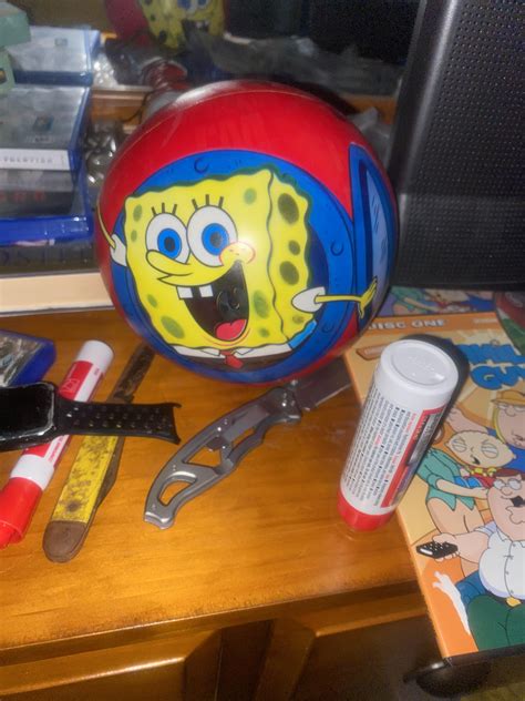 I Found This Red Spongebob Ball And I Can Only Find One Thing About It