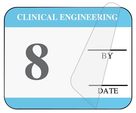 Medical Use Labels Clinical Engineering Self Laminating Inspection L