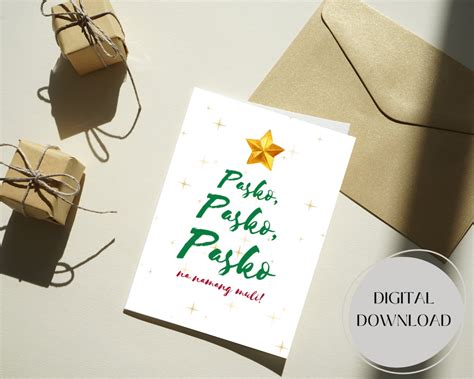 Pasko Na Naman Printable Greeting Cards Christmas Card Filipino