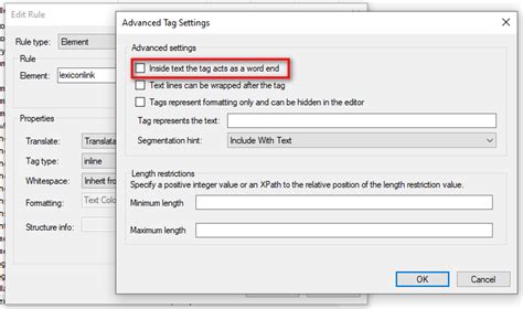 Change The Default Behavior Of Inline Tags In Customized XML File Types