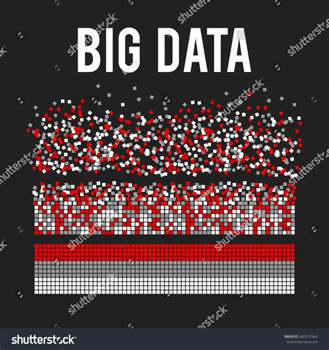 big data visualization machine learning algorithms stock vector
