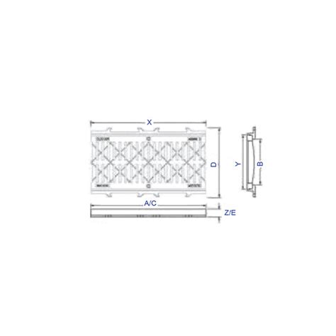 Ductile Pedestrian Guard Trench Grate And Frame Class D Chp23d Durham
