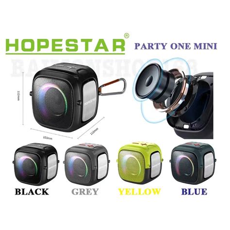Hopestar party one mini ลำโพงบลูทูธแบบพกพา เสียงดี เบสหนัก เชื่อม2ตัว ...