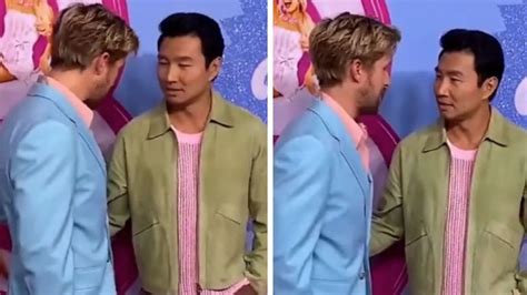 Ryan Gosling And Simu Lius Awkward Barbie Red Carpet Moment