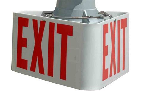 Larson Electronics Replacement Exit Sign Assembly For EXP EMG EXT W Emergency Backup