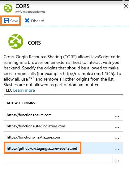 Handling Cors Policy In Azure Functions
