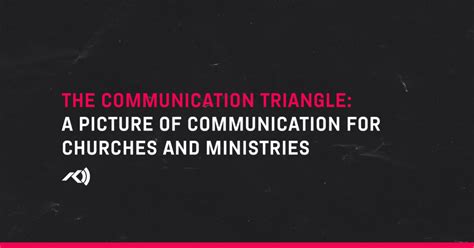 The Communication Triangle Artspeak Creative Church Communications