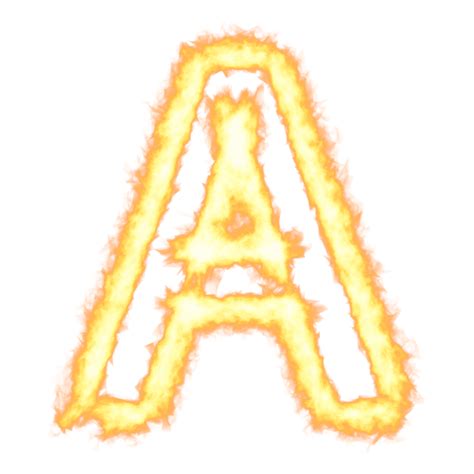 Fire Alphabet Letters Pngs For Free Download