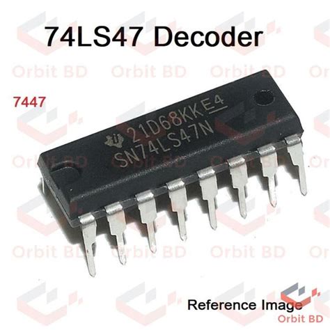 Series 47 10 Pack Sn74ls47n 74ls47 Dip 16 Ic Chips Bcd To 7 Segment