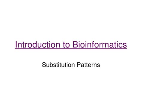 PPT Introduction To Bioinformatics PowerPoint Presentation Free Download ID