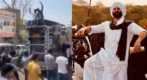 Sunny Deol Fans Travel In Truck Tractors To Watch Jaat In Haryana
