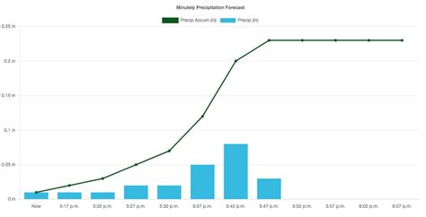 Plotting Minutely Precipitation Data Using Chart Js Xweather