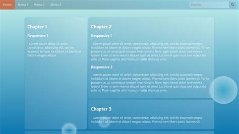 Css Responsive Design Grid Layout Glass Effect