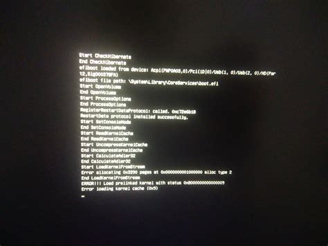 Error Loading Kernel Cache Hatas Osxinfo Net Hackintosh T Rkiye