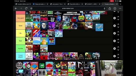 Game Teir List Youtube