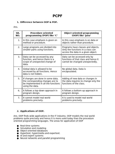 Pcpf Complete Pdf Scope Computer Science Inheritance Object