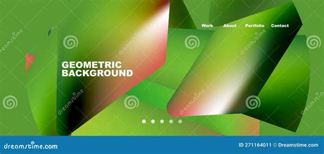 Vector Geometric Abstract Background Design Template Stock Vector Illustration Of Fluid