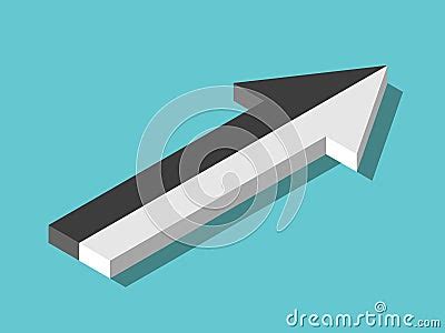 Isometric Arrow From Opposites Cartoon Vector CartoonDealer