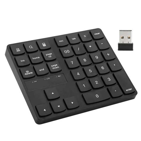 24g Wireless Number Pad Portable Mini Numeric Key Vicedeal