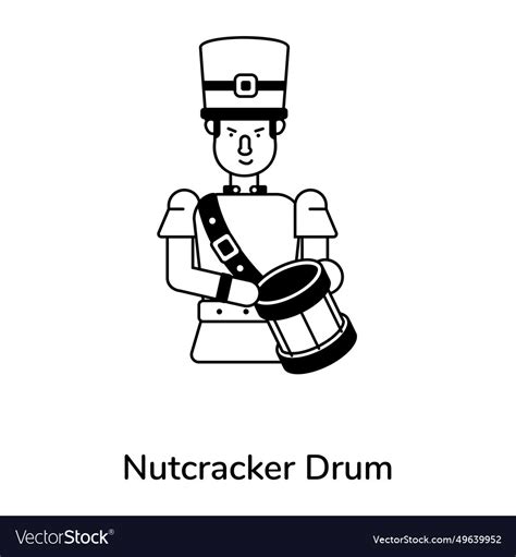 Nutcracker Drum Royalty Free Vector Image Vectorstock