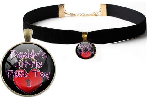 Daddys Fuck Toy Owned By Daddy Sexy Choker Necklace For Little Princess