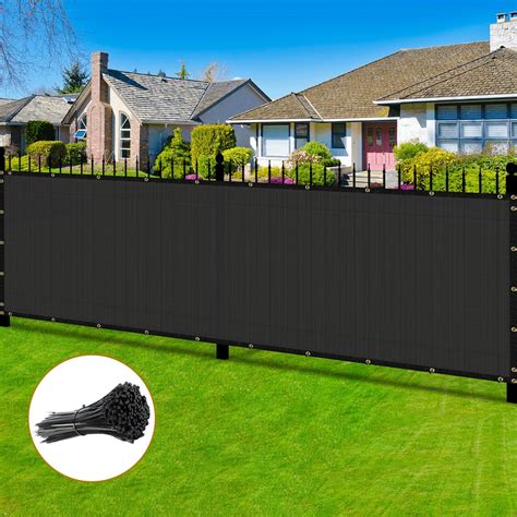 Coonoble Fence Privacy Screen Outdoor 6 X 20 Black Heavy