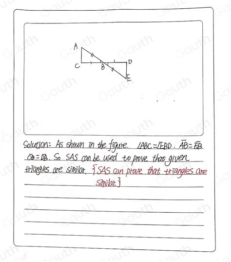 solved 5 which similarity theorem can be used to prove that given
