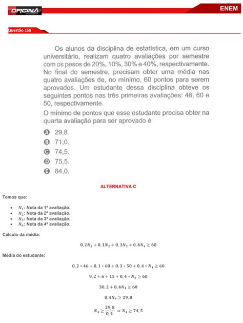 Questão 158 Prova Cinza Enem 2018 Brasil Escola