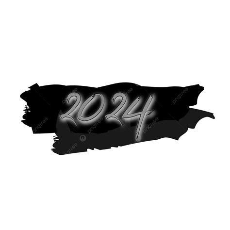 2024年黑白插畫 向量 2024 年 新年向量圖案素材免費下載，png，eps和ai素材下載 Pngtree