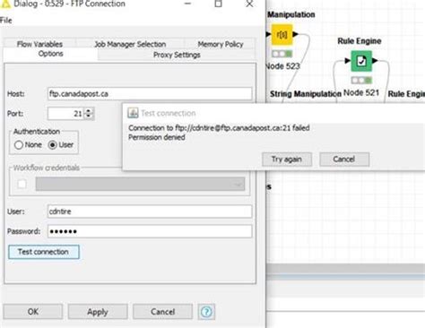 Ftp Connection Node Error Knime Analytics Platform Knime Community