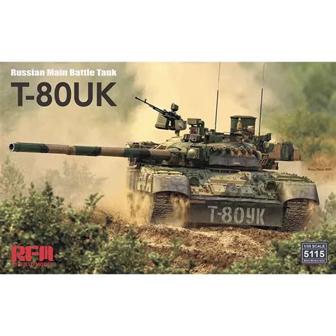 Ryefield Models 5115 T 80uk Russian Main Battle Tank 1 35 Model Kit