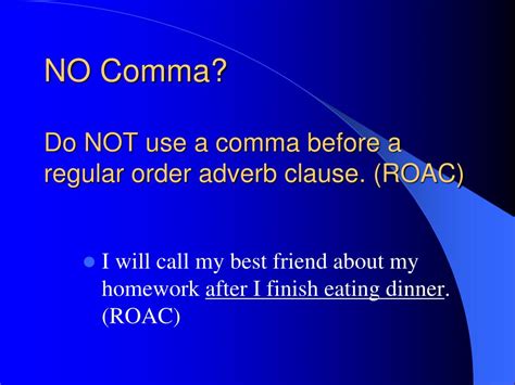 PPT COMMAS RULE PowerPoint Presentation Free Download ID