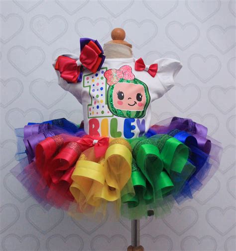 Cocomelon Tutu Set Cocomelon Outfit Cocomelon Dress Cocomelon Tutu