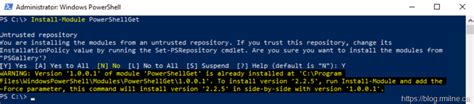 How To Get Newer Version Of Powershellget Install Dont Upgrade