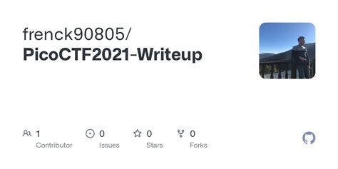 GitHub Frenck90805 PicoCTF2021 Writeup