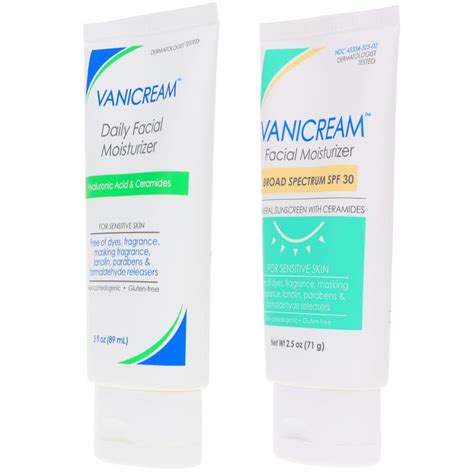Vanicream Daily Facial Moisturizer 3 Oz And Daily Facial Moisturizer