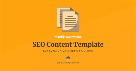 SEO Content Template How To Create An SEO Optimized Article Every Time