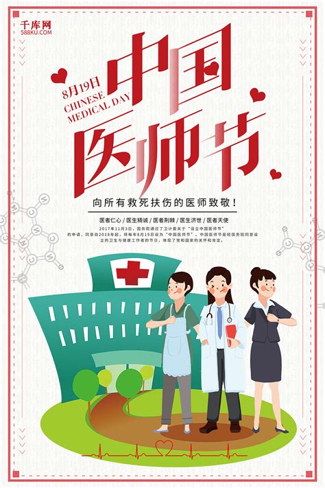 Qianku 원래 중국어 의사의 날 포스터 이미지 사진 664801038 무료 다운로드