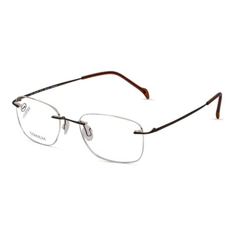 Thin Light Titanium Rimless Glasses Stepper Si 4222 Unisex Optic One Uae