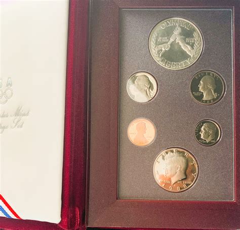 1988 S Us Mint Prestige Silver Coin Set Us Olympics Unblemished Proof