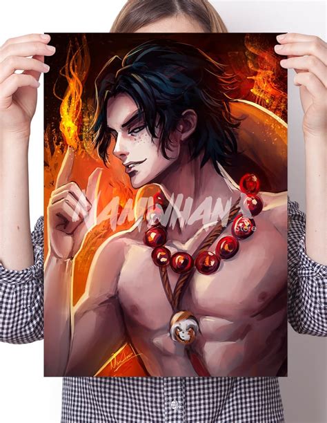 Portgas D Ace One Piece Poster Namwhan