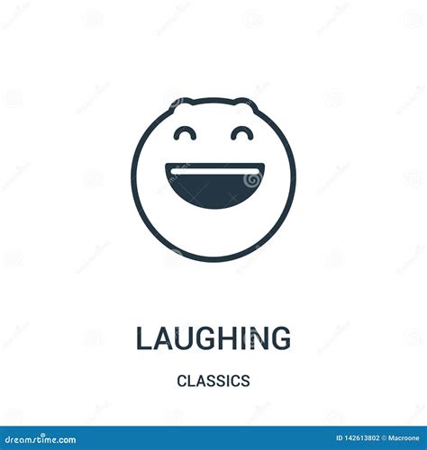 Laughing Icon Vector From Emoji Collection Thin Line Laughing Outline