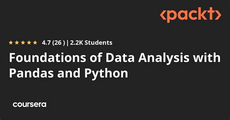 Foundations Of Data Analysis With Pandas And Python Coursera