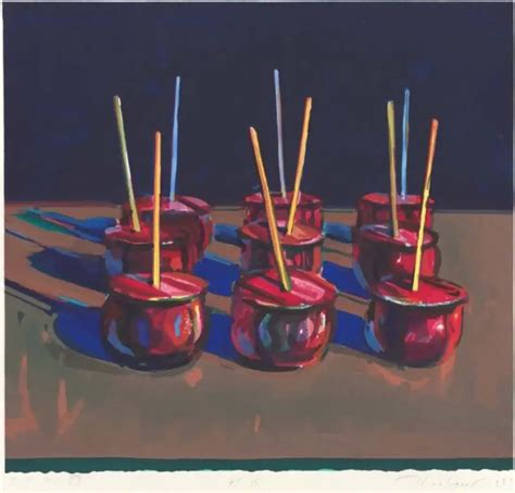 Wayne Thiebaud Candy Apples Picture Color Codes