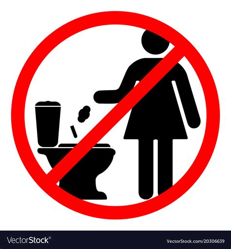 Sign That Prohibits Throw Royalty Free Vector Image