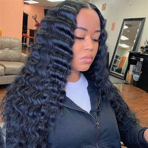 Crimp Wigs Big Deep Wave Human Hair Lace Front Wigs Yolissa Hair
