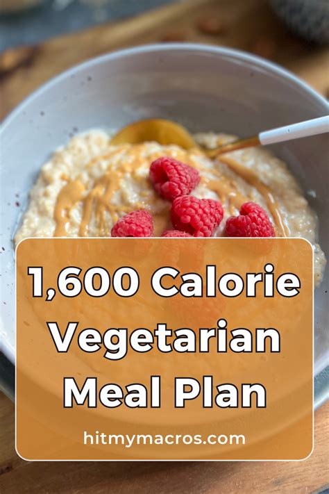 1600 Calorie Vegetarian Meal Plan In 2024 Vegetarian Meal Plan 1400