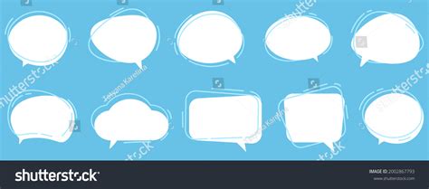Vector Set Speech Bubbles Dialog Box Stock Vector (Royalty Free) 2002867793 | Shutterstock